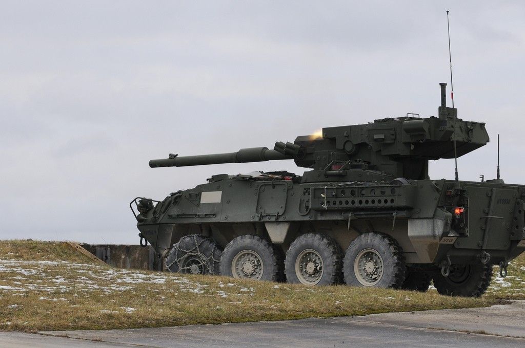 75 Stryker APCs in Mid-Eastern Europe