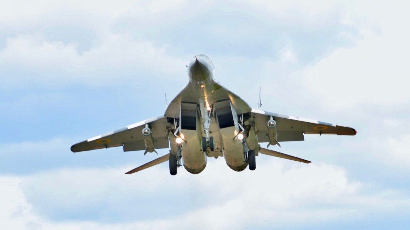 Ukraiński MiG-29 z bombami kierowanymi | Defence24