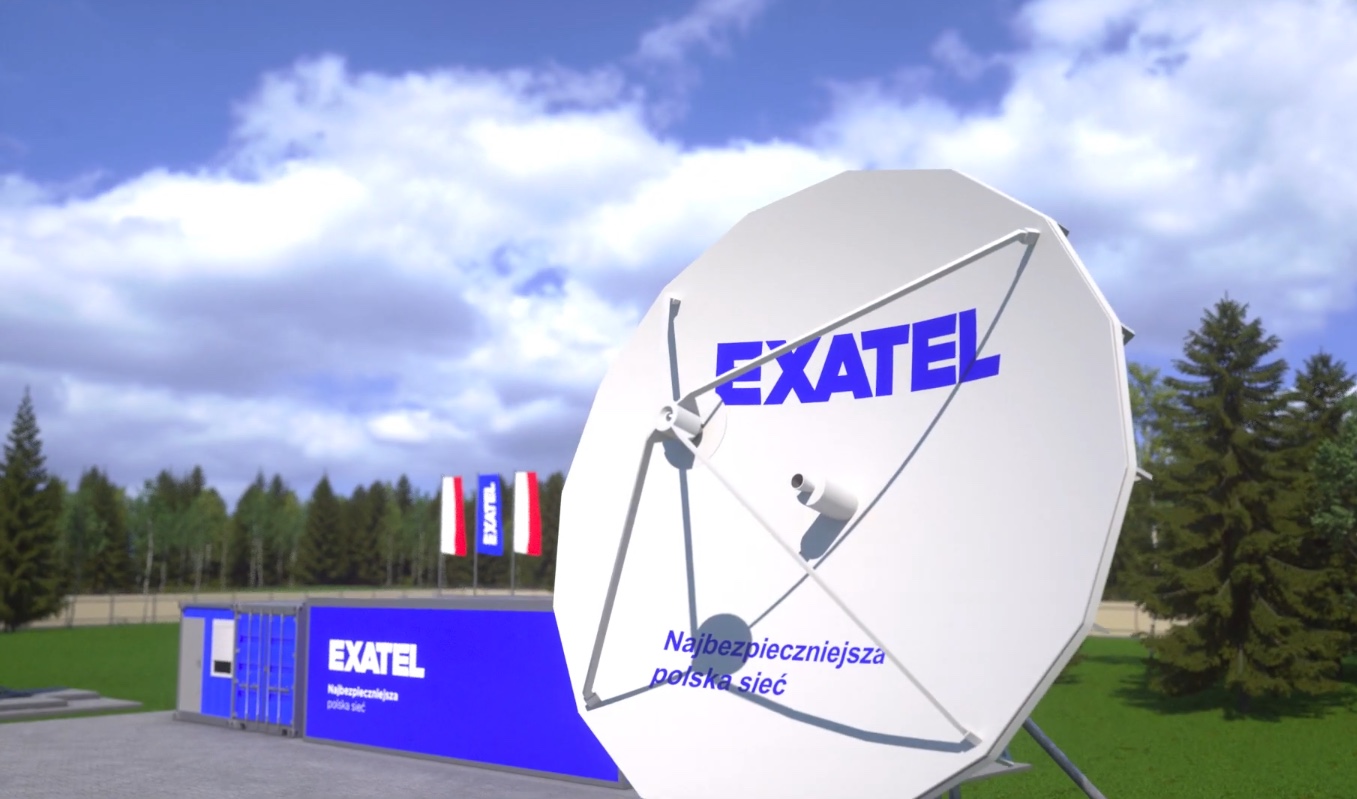 Teleport satelitarny firmy EXATEL oficjalnie otwarty