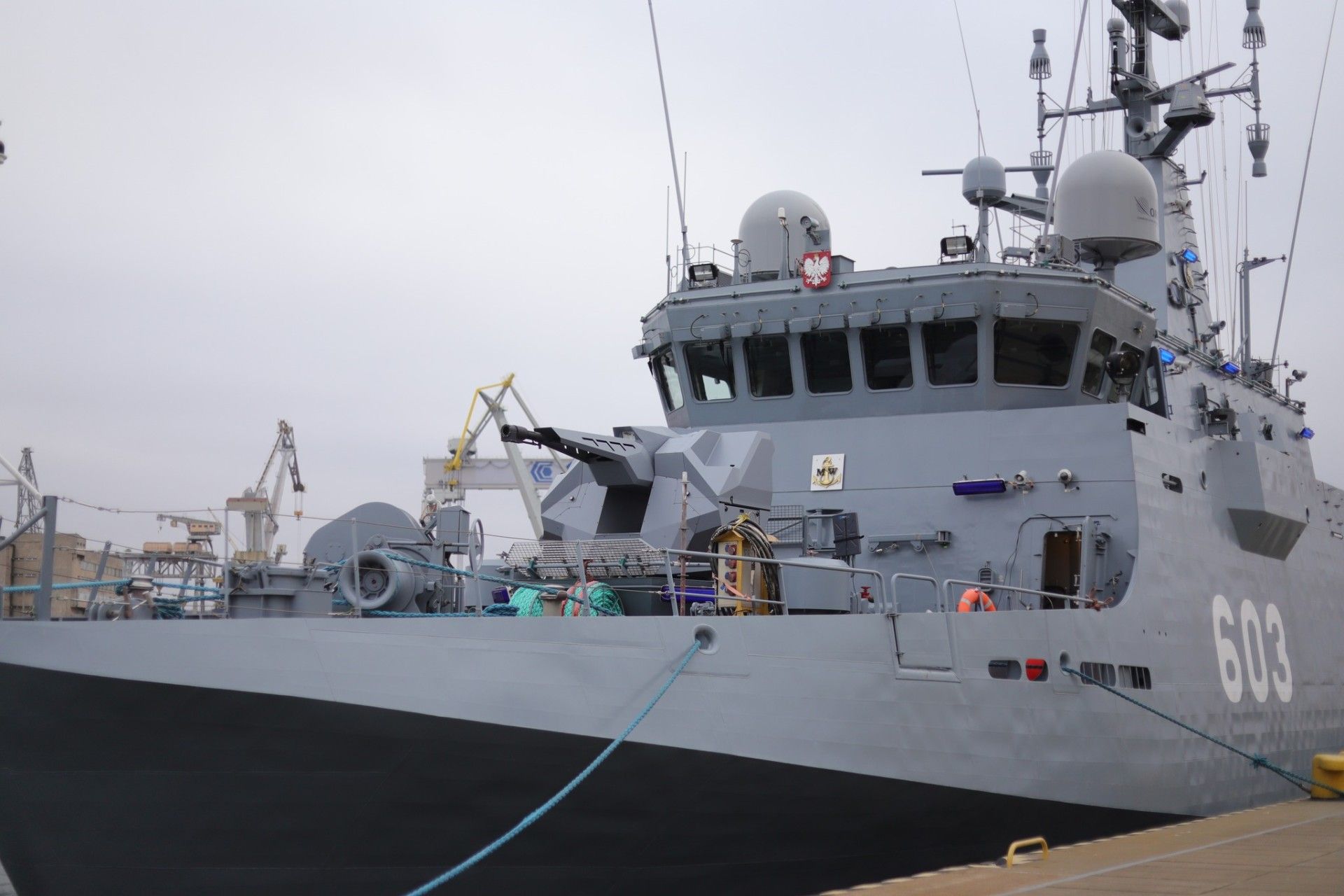 Nowa polska armata morska 35 mm jest już na Mewie