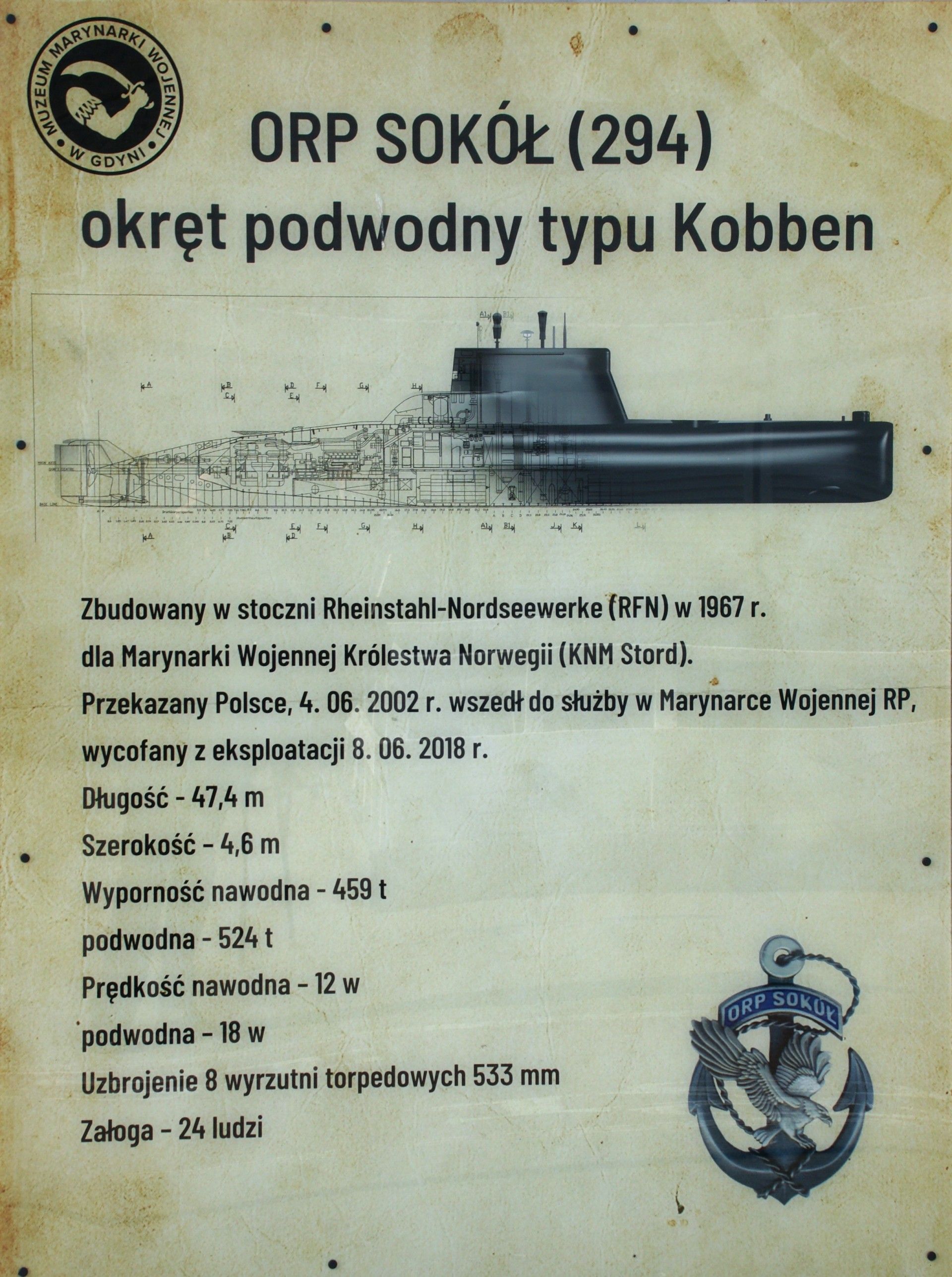ORP Sokół już udostępniony do zwiedzania [FOTO]