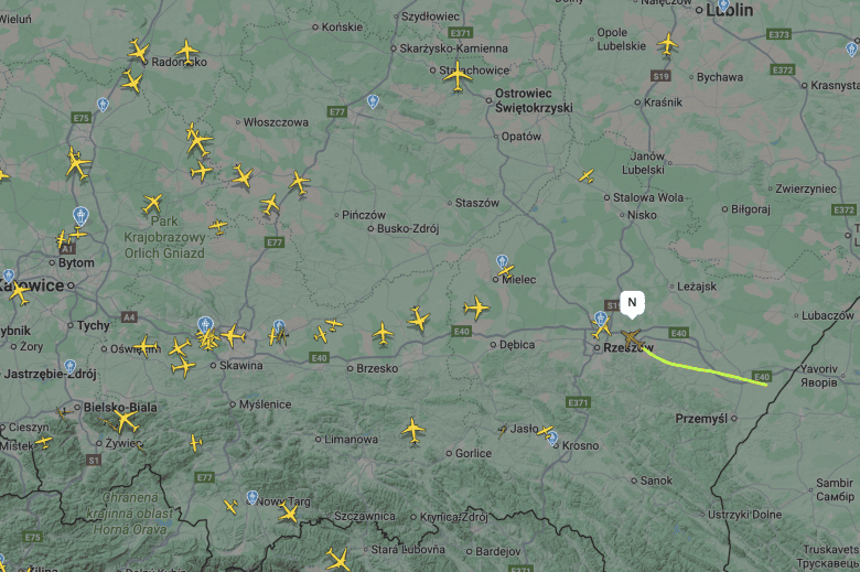 Ukrainian Black Hawks over Poland
